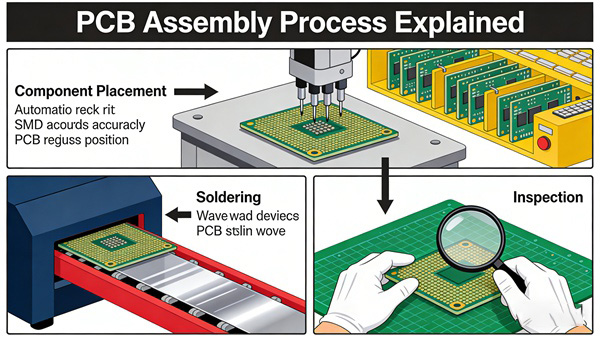 PCB Assembly Process Explained: Step-by-Step PCBA Guide